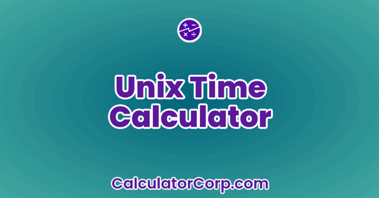 Unix Time Calculator