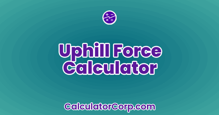 Uphill Force Calculator