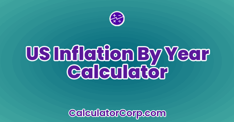 US Inflation By Year Calculator