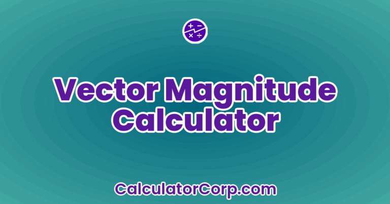 Vector Magnitude Calculator