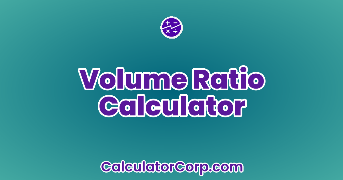 Volume Ratio Calculator