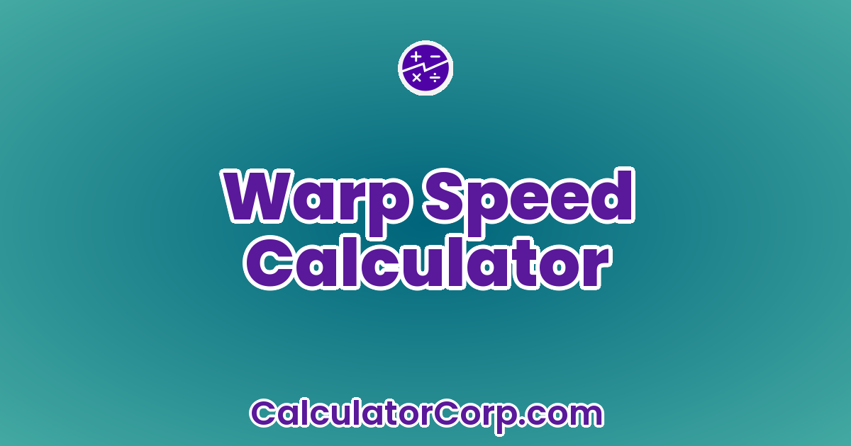 Warp Speed Calculator