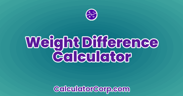 Weight Difference Calculator