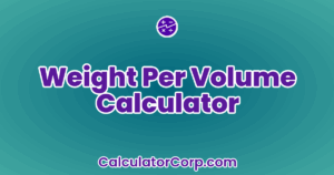 Weight Per Volume Calculator