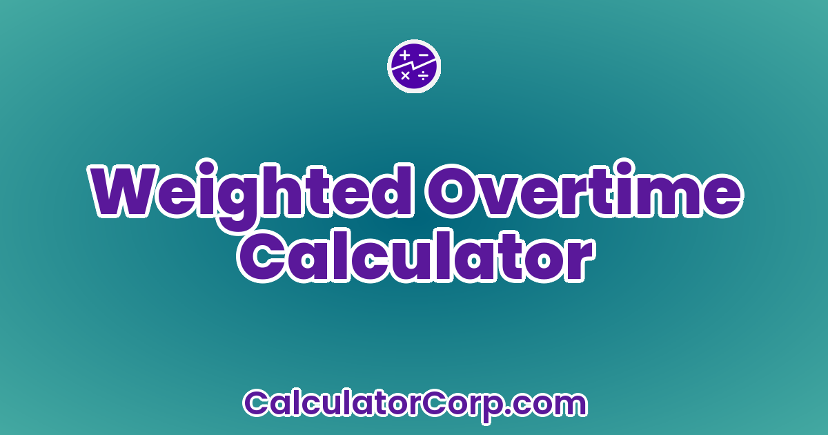 Weighted Overtime Calculator