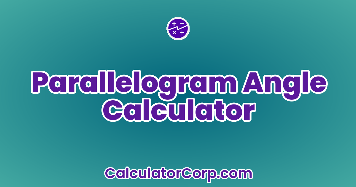 Parallelogram Angle Calculator