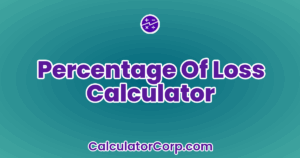 Percentage Of Loss Calculator