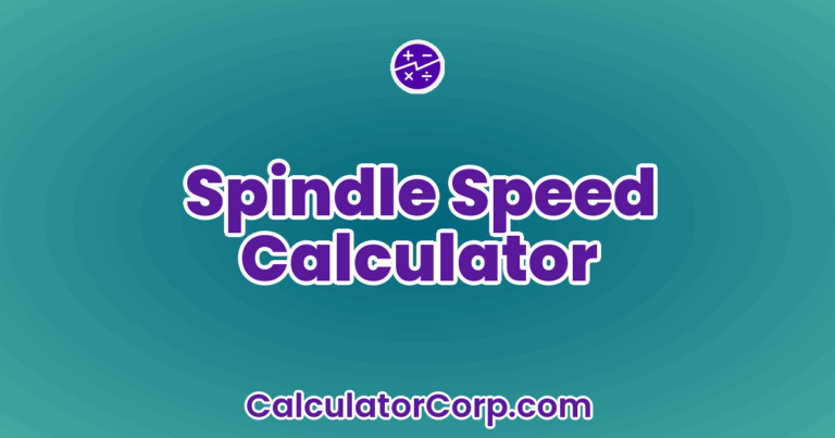 Spindle Speed Calculator