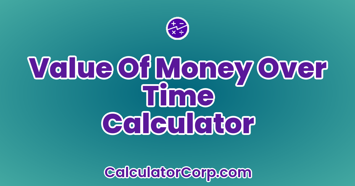 Value Of Money Over Time Calculator