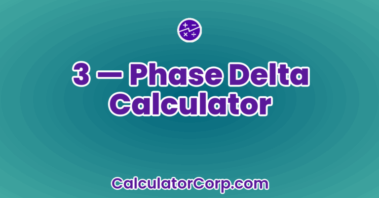 3-Phase Delta Calculator