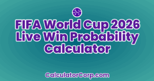 FIFA World Cup 2026 Live Win Probability Calculator