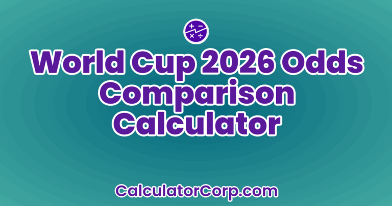 World Cup 2026 Odds Comparison Calculator