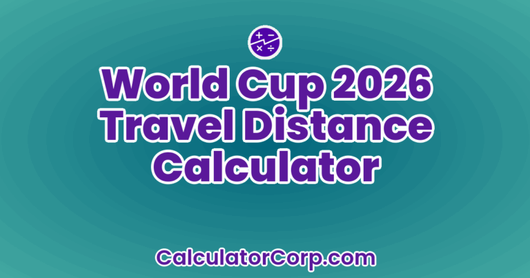 World Cup 2026 Travel Distance Calculator