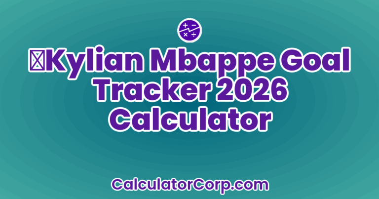 Kylian Mbappe Goal Tracker 2026 Calculator