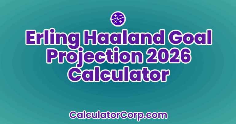 Erling Haaland Goal Projection 2026 Calculator
