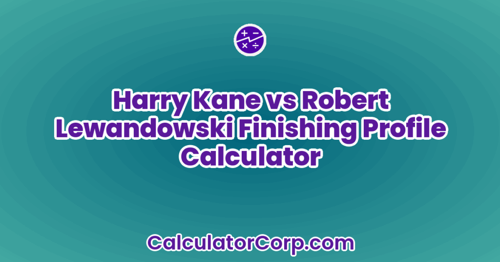 Harry Kane Vs Robert Lewandowski Finishing Profile Calculator