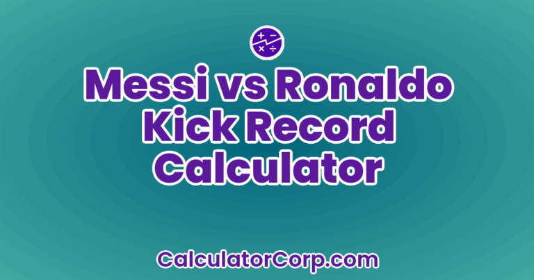 Messi Vs Ronaldo Free Kick Record Calculator