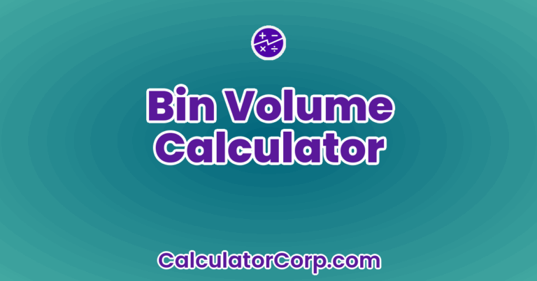 Bin Volume Calculator