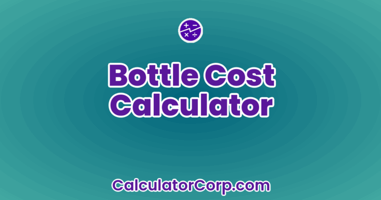 Bottle Cost Calculator