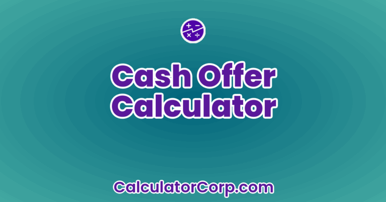 Cash Offer Calculator