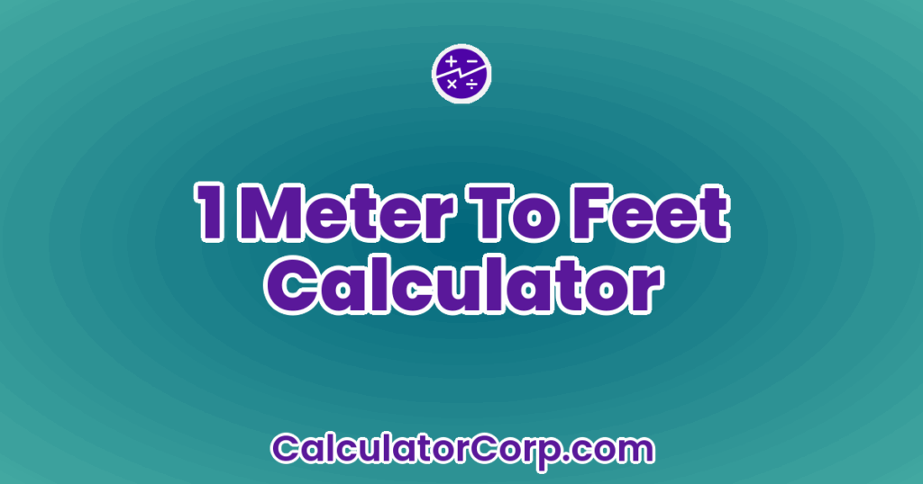 1 Meter To Feet Calculator