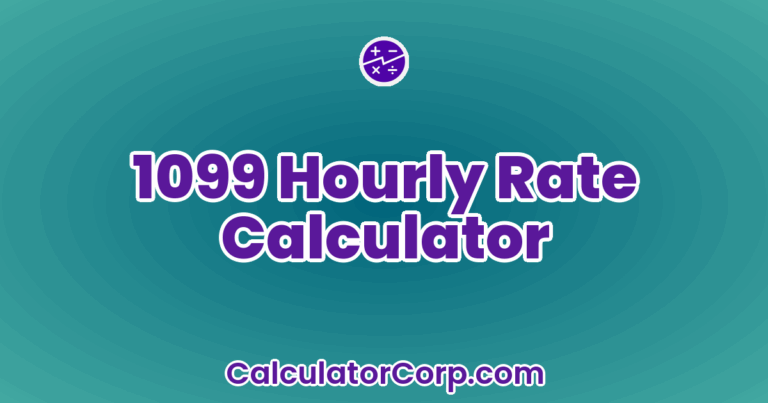 1099 Hourly Rate Calculator