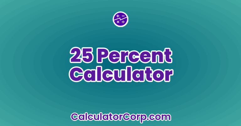 25 Percent Calculator