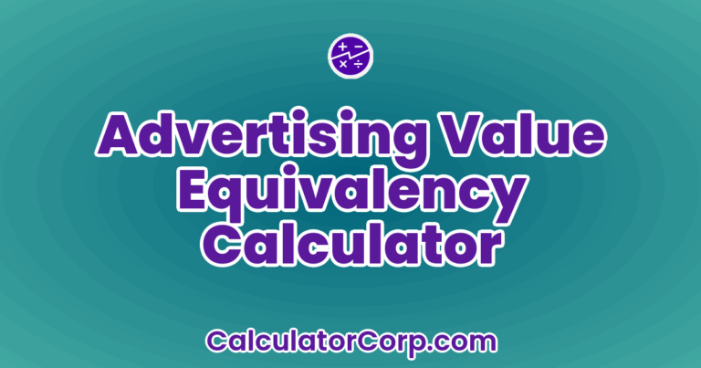 Advertising Value Equivalency Calculator
