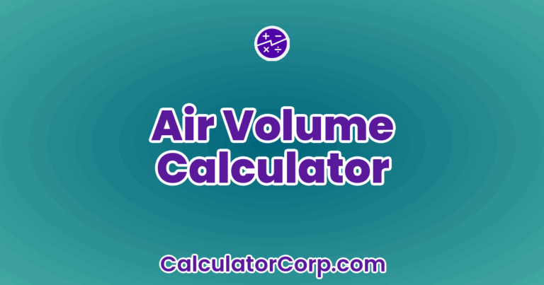 Air Volume Calculator
