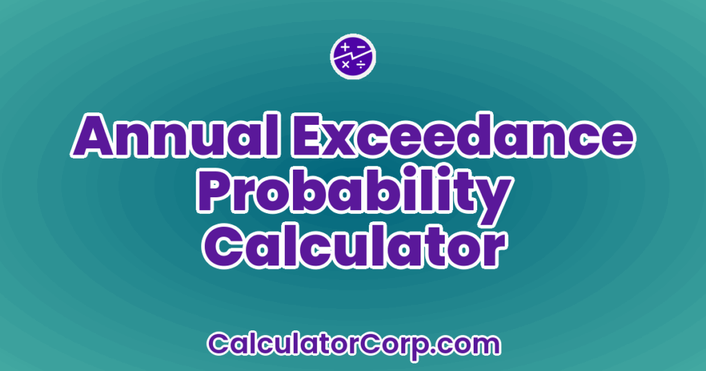 Annual Exceedance Probability Calculator