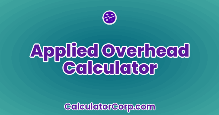 Applied Overhead Calculator