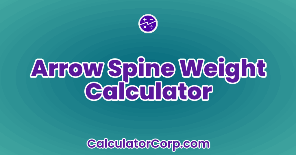 Arrow Spine Weight Calculator