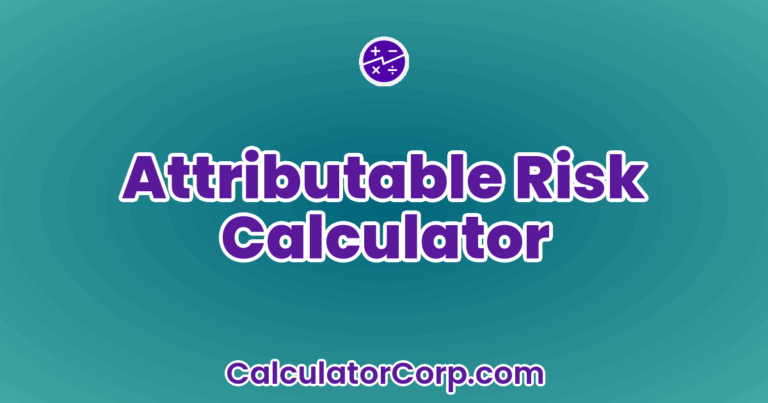 Attributable Risk Calculator