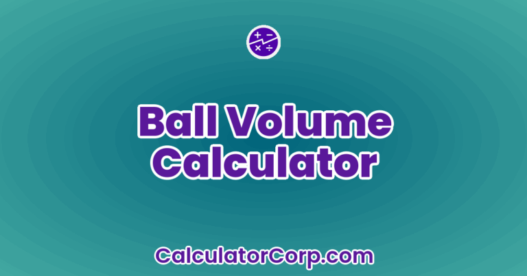 Ball Volume Calculator