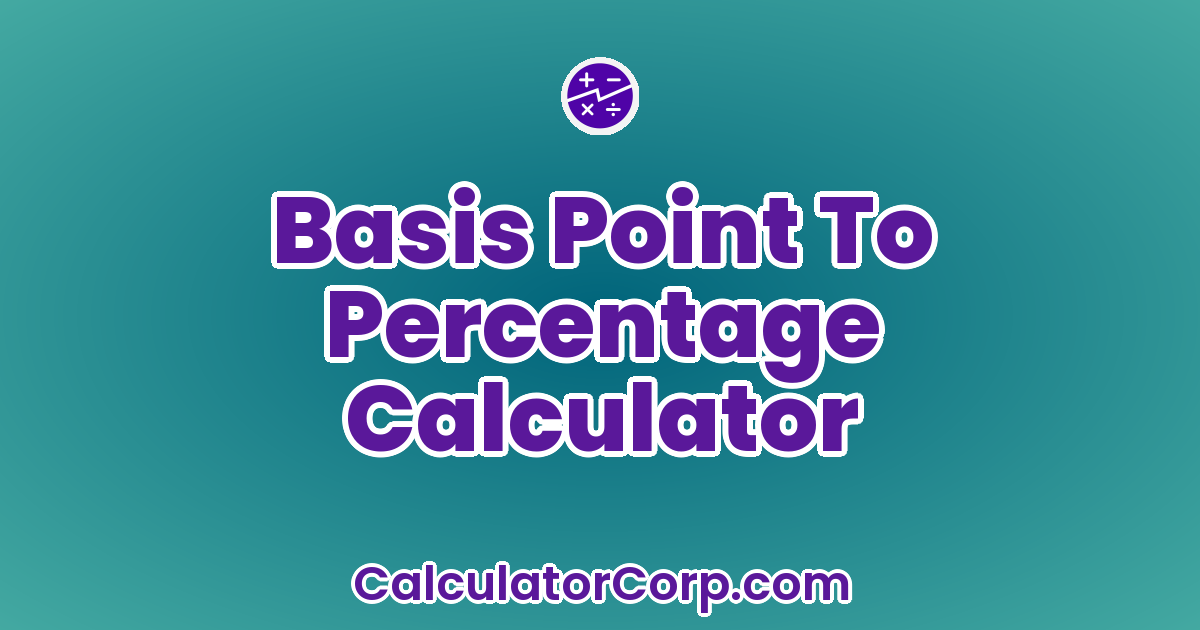 Basis Point To Percentage Calculator