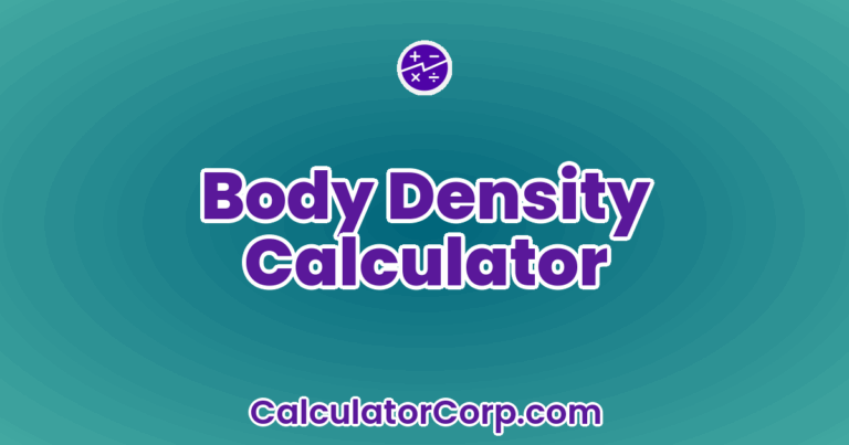Body Density Calculator