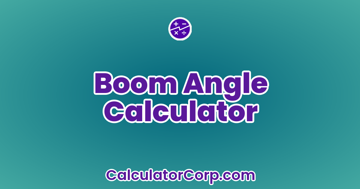 Boom Angle Calculator