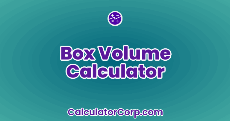 Box Volume Calculator