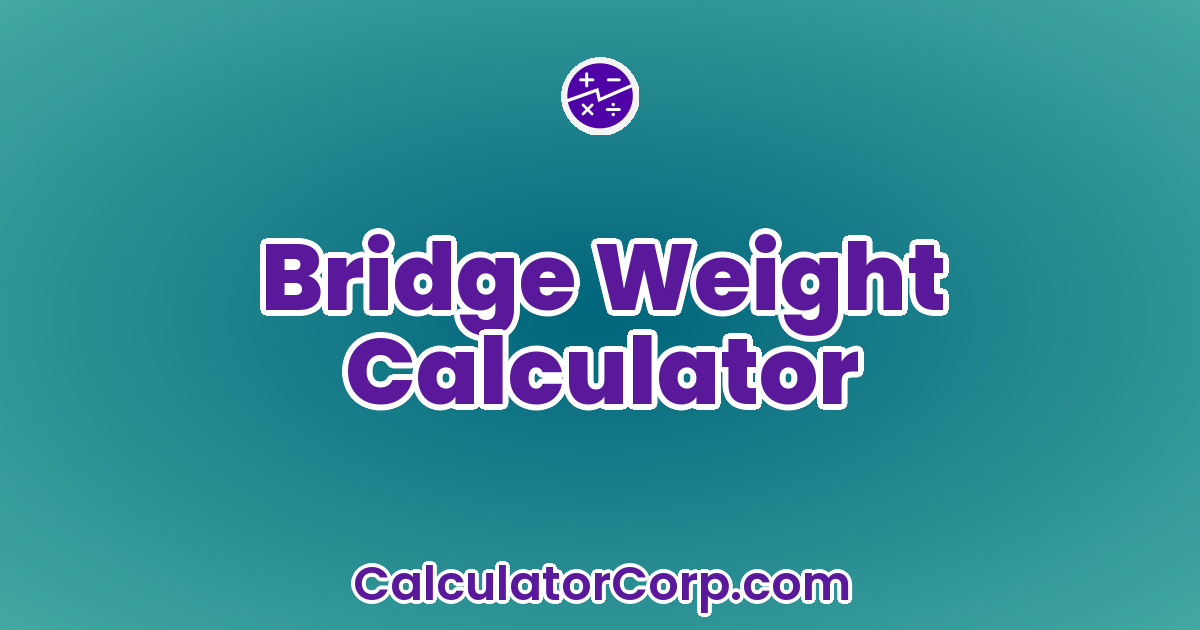 Bridge Weight Calculator
