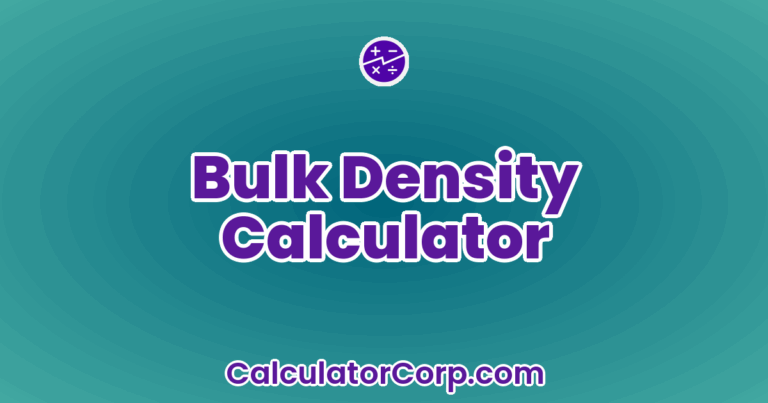 Bulk Density Calculator