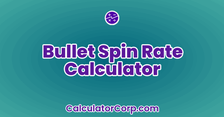 Bullet Spin Rate Calculator