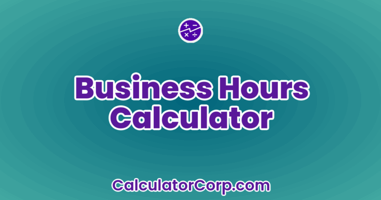 Business Hours Calculator