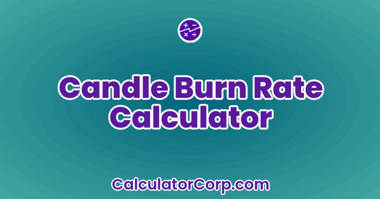 Candle Burn Rate Calculator