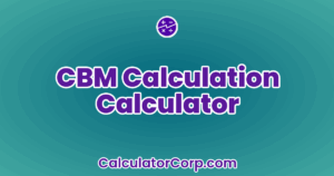 CBM Calculation Calculator
