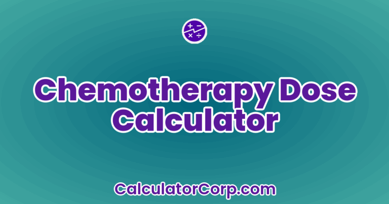 Chemotherapy Dose Calculator