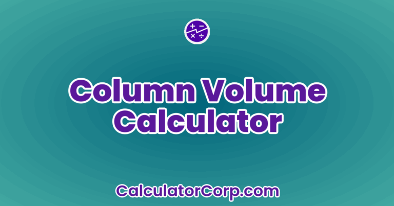 Column Volume Calculator