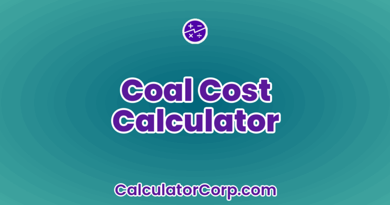 Coal Cost Calculator