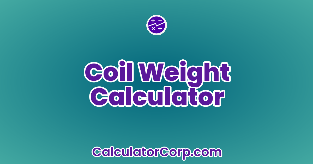 Coil Weight Calculator