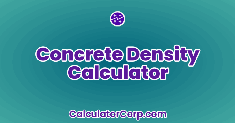 Concrete Density Calculator