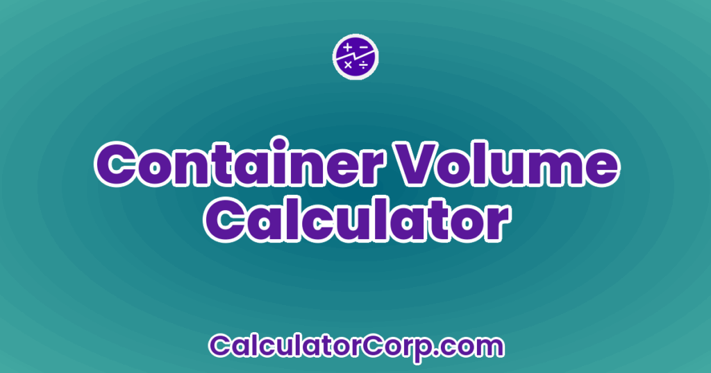 Container Volume Calculator